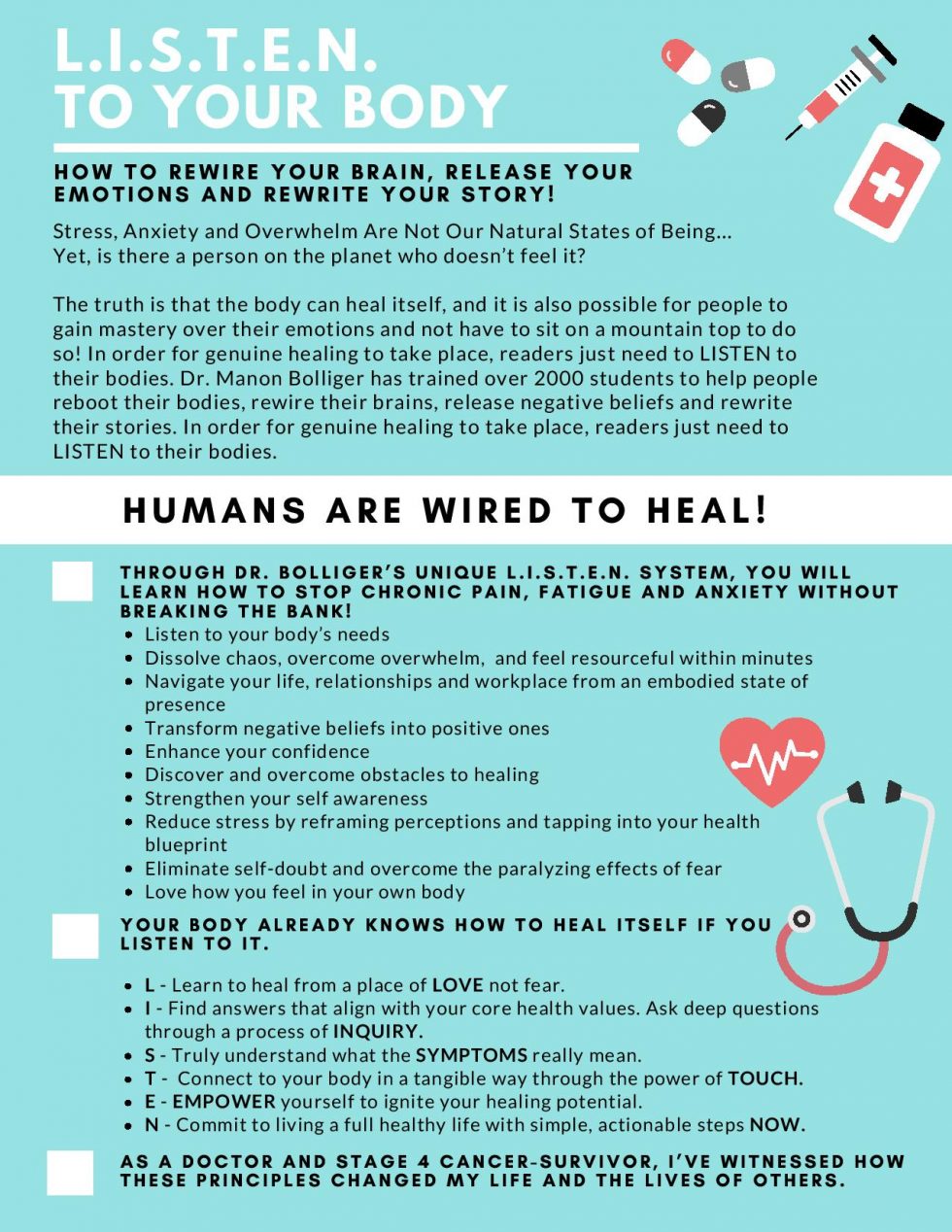 BOOK How to LISTEN to your body when it speaks - Bowen College